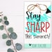 STUDENT GIFT TAGS - Stay Sharp This Summer | End of Year Gift ...