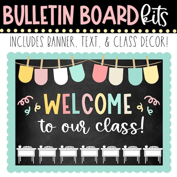 BULLETIN BOARD KIT Welcome to Our Class Back to School - Etsy