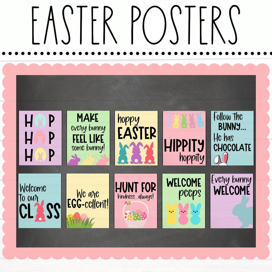 BULLETIN BOARD KITS - Easter Classroom Posters | Classroom Décor ...