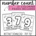 Coloring Pages Kit - Number Count | 21 Printable Numbers Coloring Pages ...
