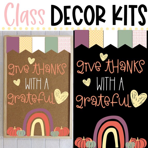 Give Thanks With A Grateful Heart Bulletin Board