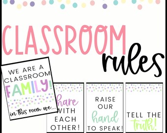 Classroom Rules - Etsy