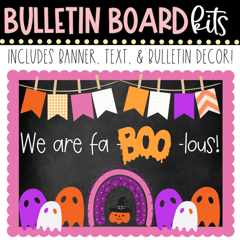 BULLETIN BOARD KIT- We Are Faboolous | Halloween | Fall Autumn Season ...