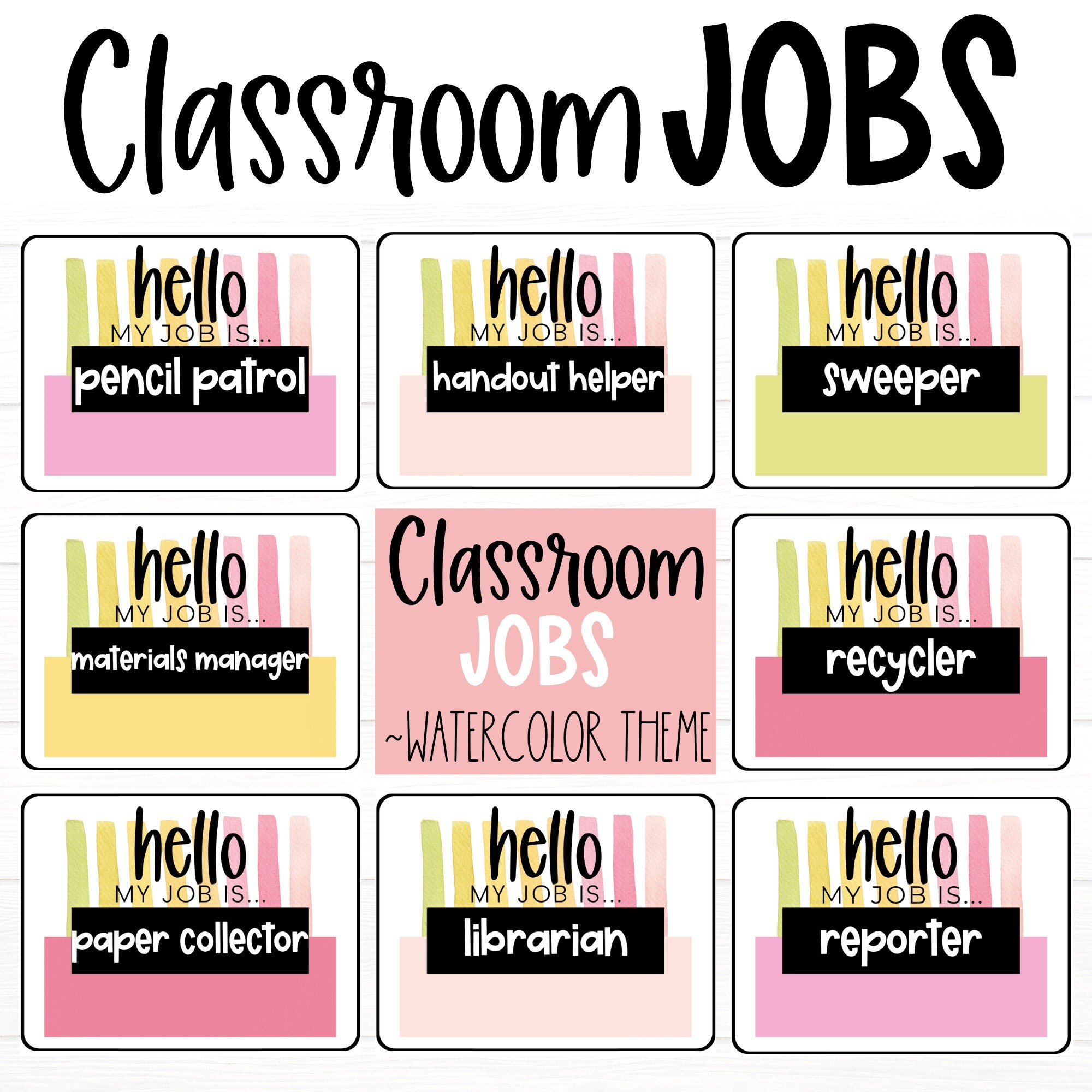 Stickers And Staples Classroom Jobs Classroom Job