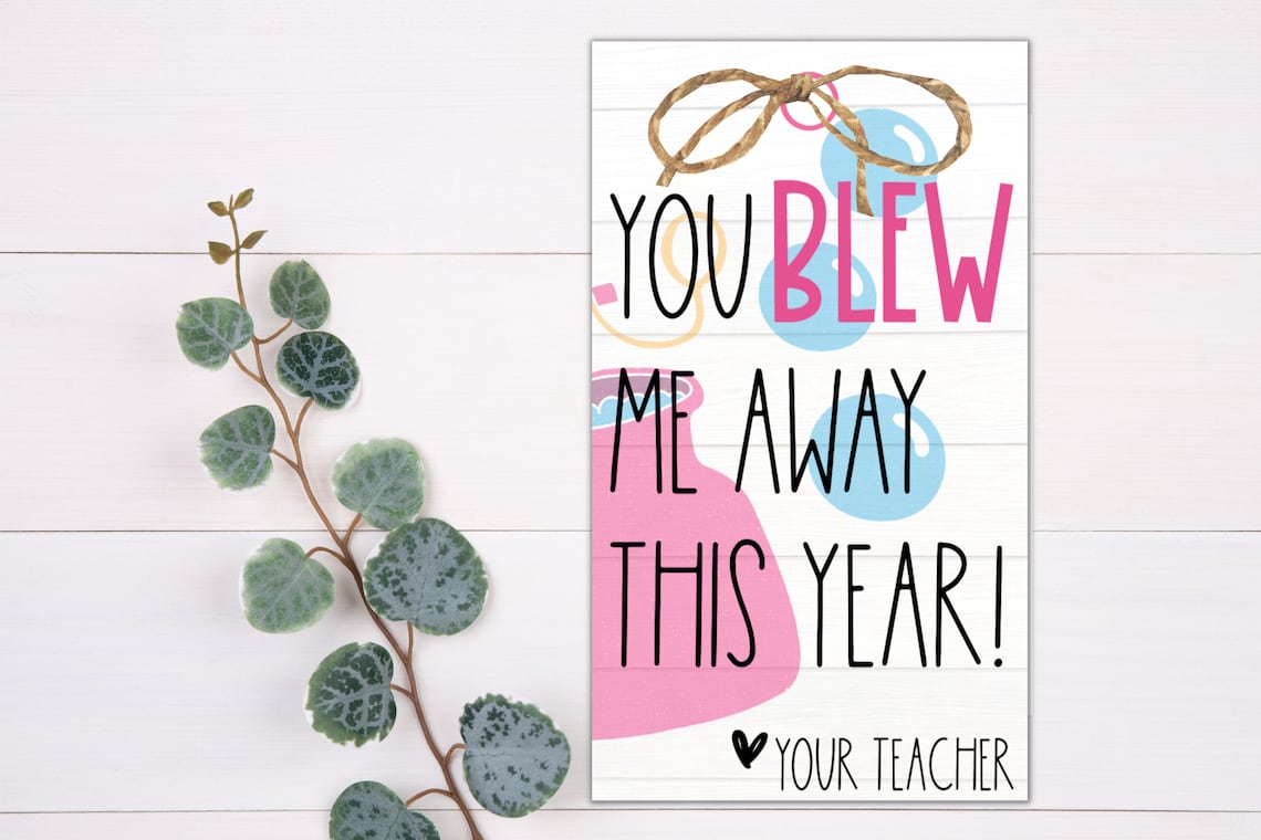 STUDENT GIFT TAGS You Blew Me Away This Year End of Year - Etsy