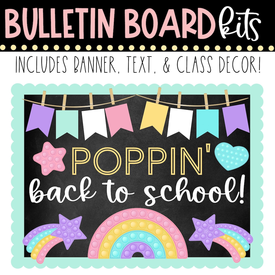 BULLETIN BOARD KIT- Poppin Back to School | Back to School | Classroom ...