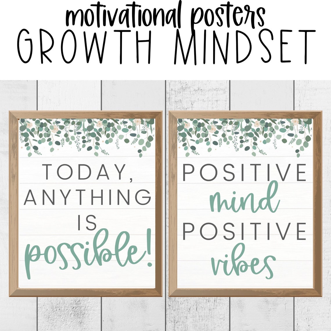 CLASSROOM DECOR Growth Mindset Motivational Posters - Etsy