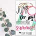 STUDENT GIFT TAGS - Jump for Joy It's Summer | End of Year Gift ...