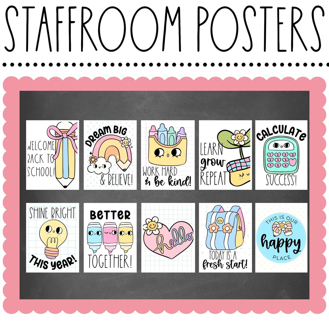 Welcome Back to School Posters: Positive Classroom Decor (PDF Download ...