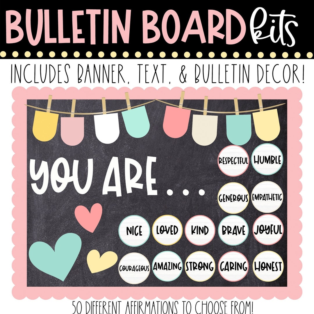 BULLETIN BOARD KIT- Affirmation Station | Bulletin Board | Positive ...
