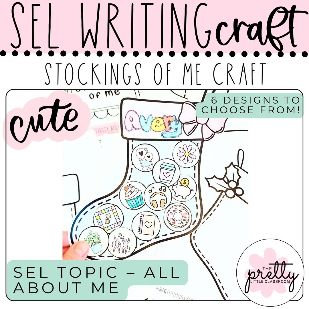 Christmas Stockings of Me - Writing Craft - Holiday Writing Activity ...