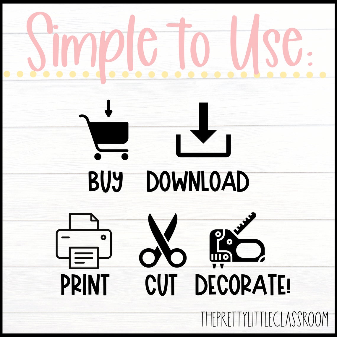 Yay You're Here Classroom Decor Kit - Back to School (digital Download ...