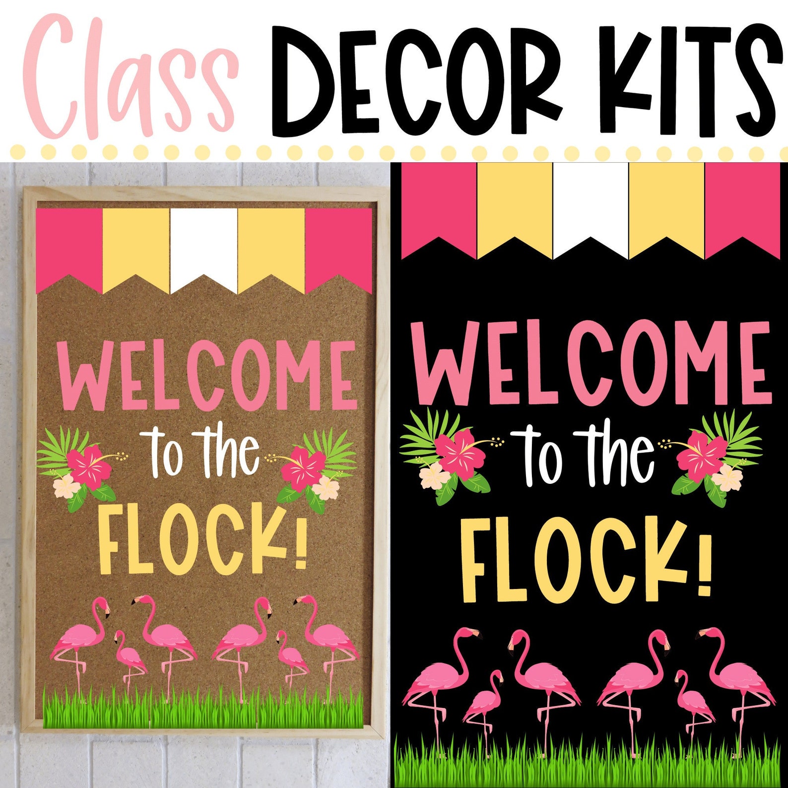 CLASS DECOR KIT Welcome to the Flock Back to School - Etsy