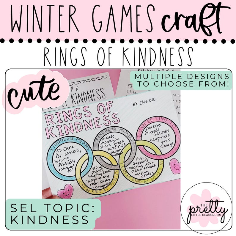 Winter Games Writing Craft - Rings of Kindness - Winter Olympics ...