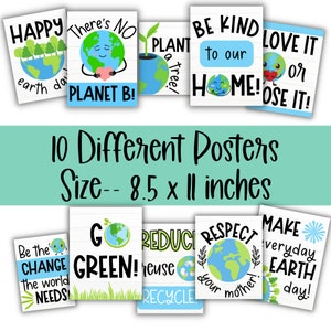 BULLETIN BOARD KITS - Cute Earth Day Posters | Classroom Décor ...