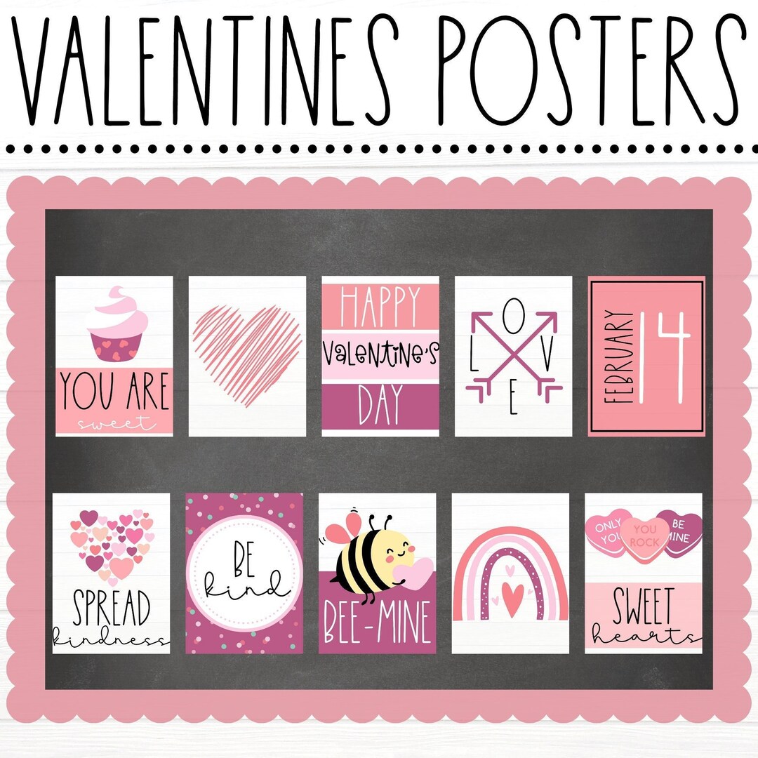BULLETIN BOARD KITS - Valentine's Day Classroom Posters | Classroom ...