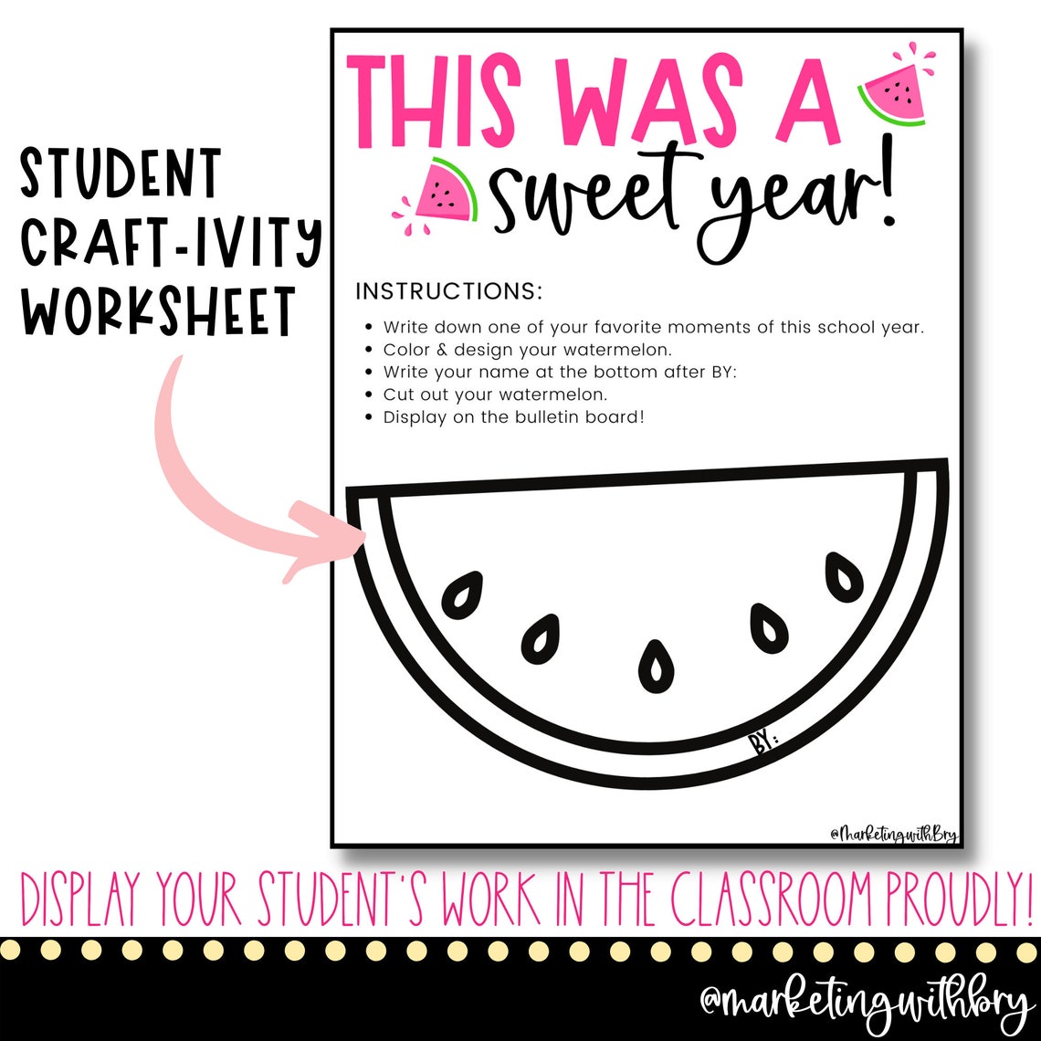 BULLETIN BOARD KIT This Was a Sweet Year End of School - Etsy