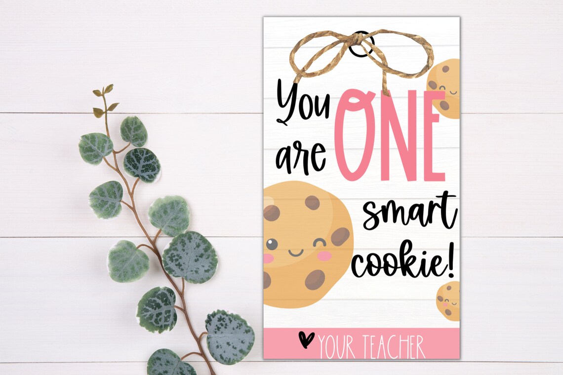 STUDENT GIFT TAGS You Are One Smart Cookie End of Year - Etsy