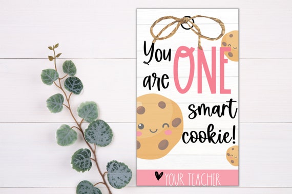 STUDENT GIFT TAGS You Are One Smart Cookie End of Year - Etsy