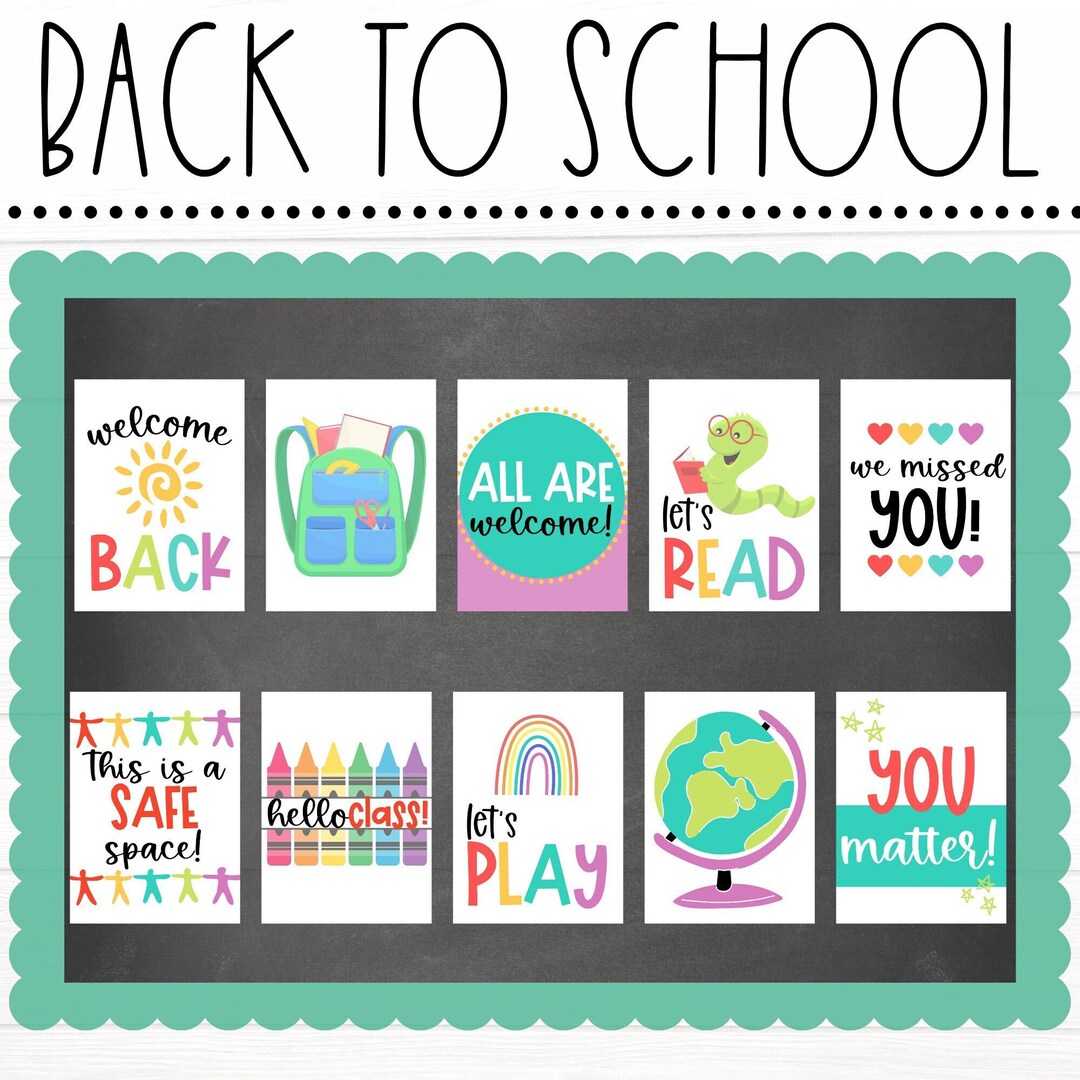 BULLETIN BOARD KITS - Back to School Classroom Posters | Classroom ...