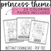 Coloring Pages Kit - Princess Themed | 24 Printable Princess Coloring ...