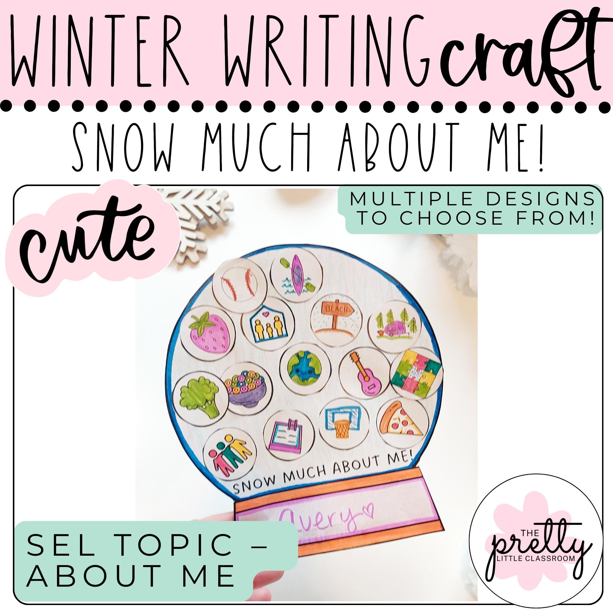 Winter Writing Craft - Snow Much About Me - SEL Activity - Etsy