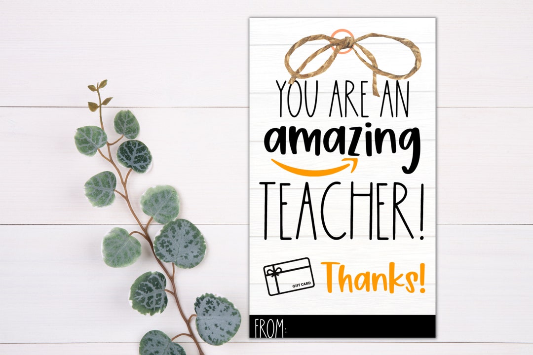 TEACHER GIFT TAGS - You Are an Amazing Teacher | Teacher Tag ...