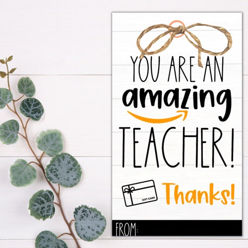 Teacher Appreciation Gift Tag Instant Download Printable - Etsy