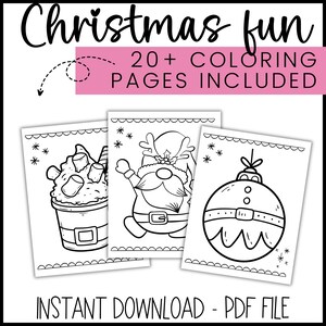 Coloring Pages Kit - Christmas Fun | Printable Christmas Coloring Pages ...