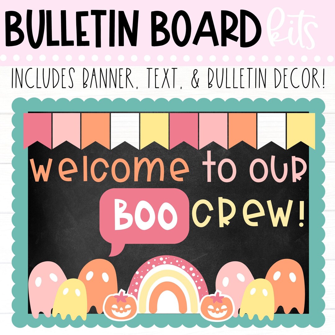 BULLETIN BOARD KIT Welcome to Our Boo Crew Halloween Fall - Etsy