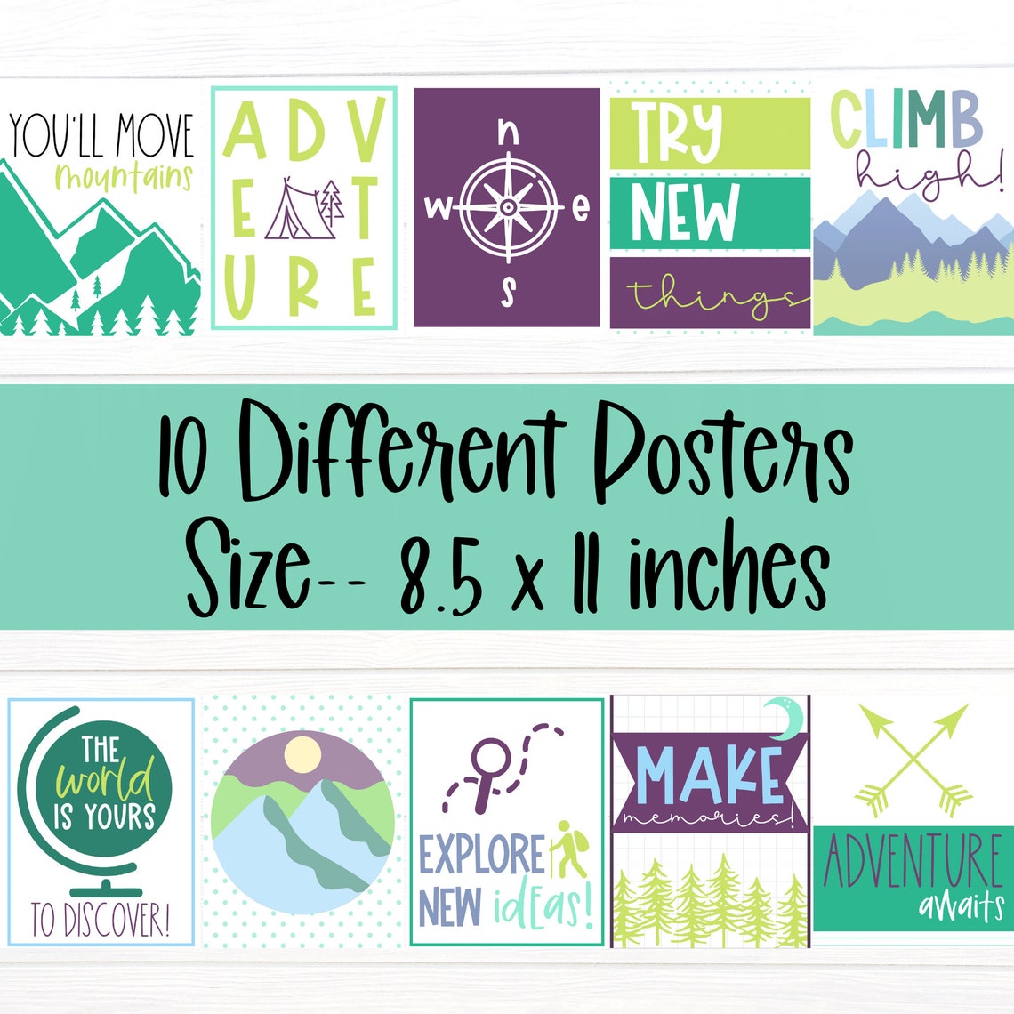 BULLETIN BOARD KITS - Mountain Adventure Classroom Posters ...
