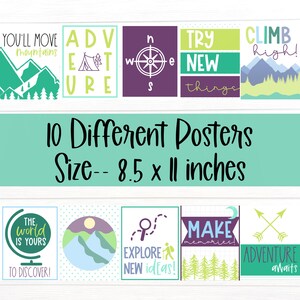 BULLETIN BOARD KITS - Mountain Adventure Classroom Posters ...