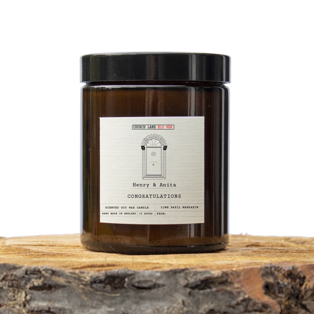 First Home Candle. Housewarming Gift. Personalised Gift for the Home ...