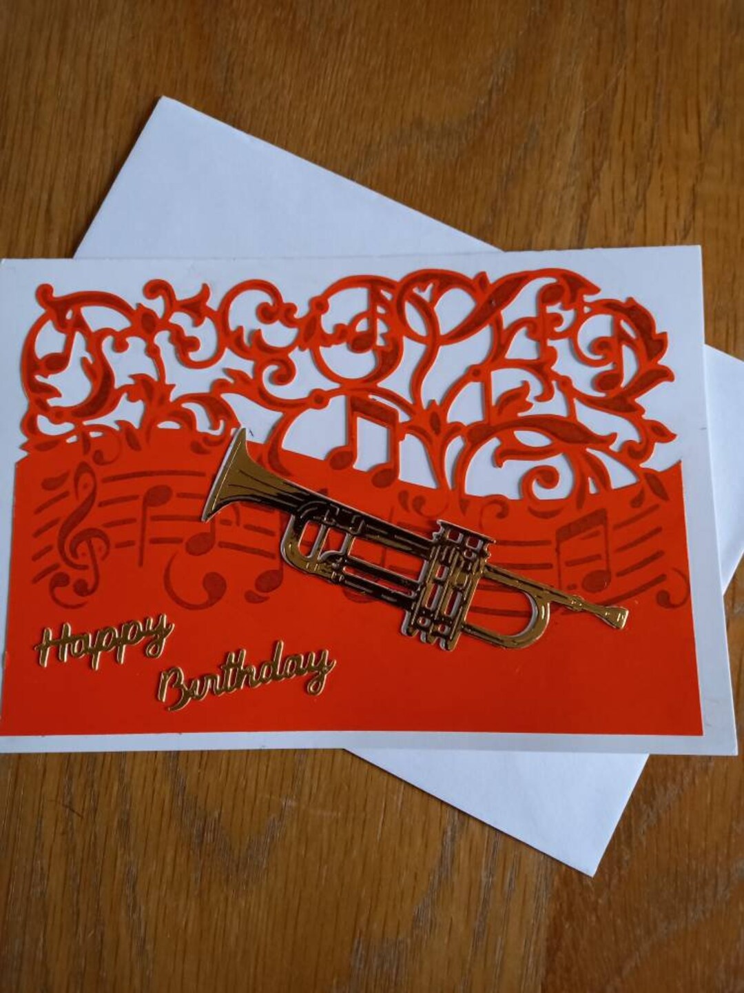 Trumpet and Tune Birthday Card for Male or Female Trumpeter - Etsy