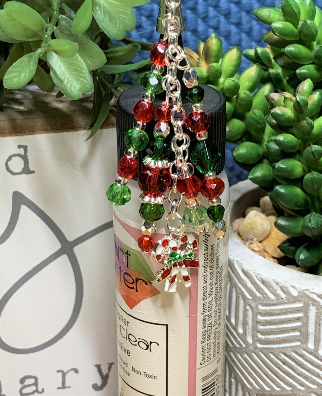 Glue Bottle Topper - Christmas Candy Canes - Etsy