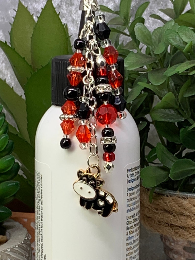 Glue Bottle Topper - Cow, Black - Etsy