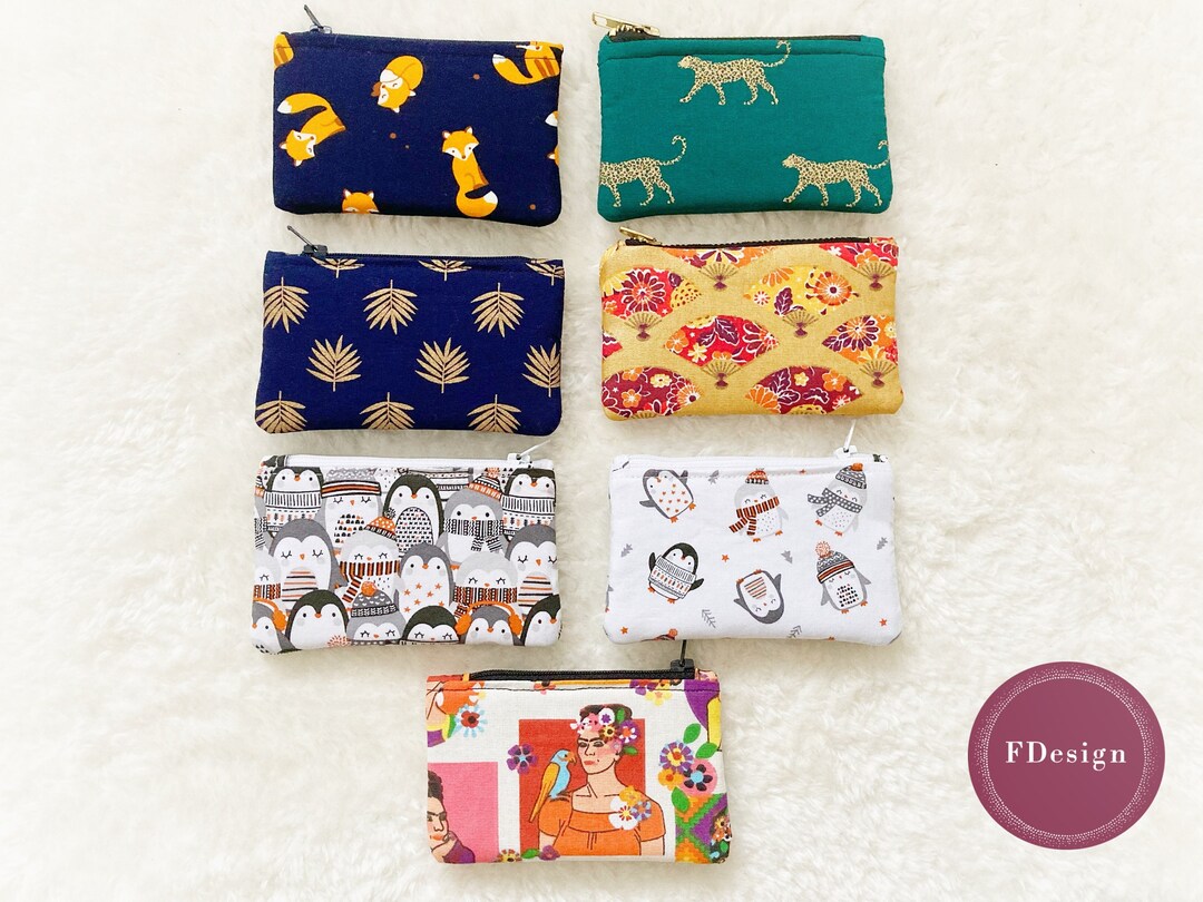 Coin Purse | Small Gift | Money Pouch | Card Holder | Leopard, Foxes ...