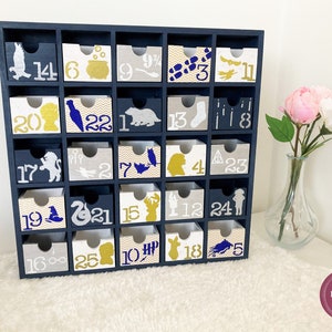 Wooden Advent Calendar Hand-painted 35x35cm Harry Potter - Etsy