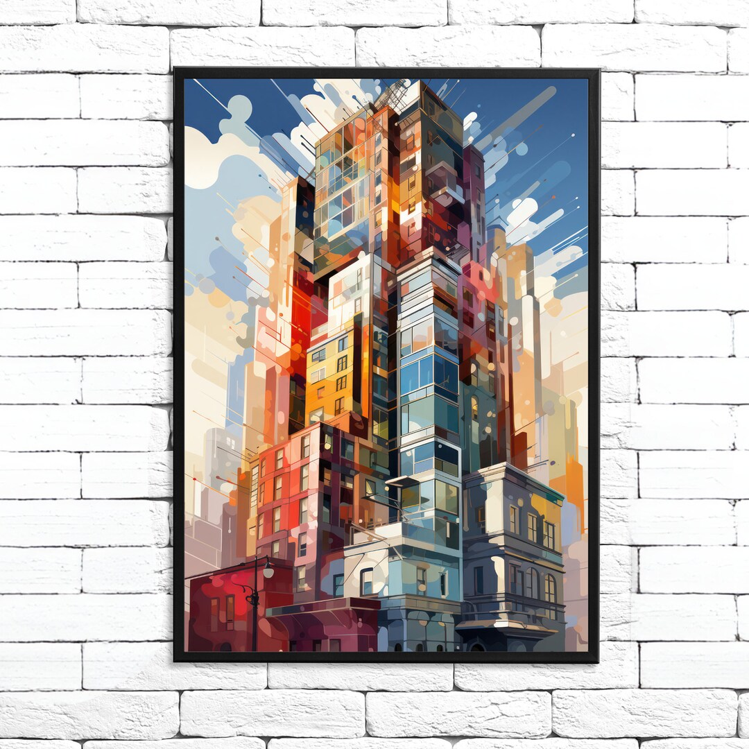 Retro-modern Minimalist Art Print Instant Digital Download Retro ...