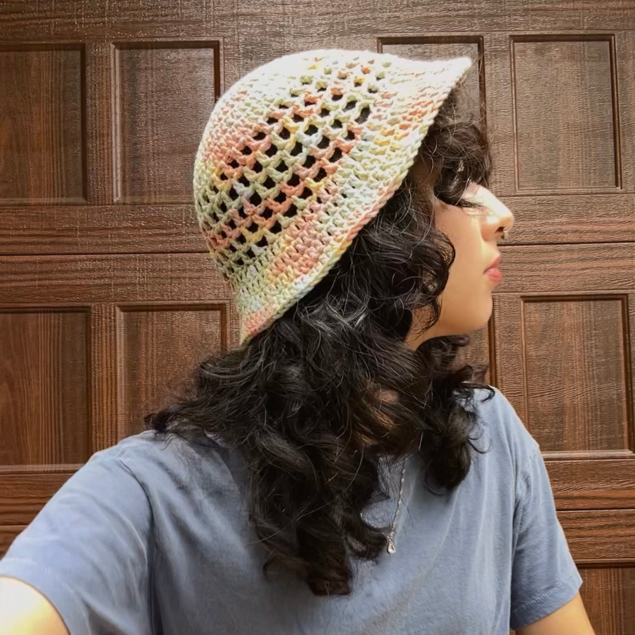 The Summer Mesh Bucket Hat Crochet PATTERN - Etsy