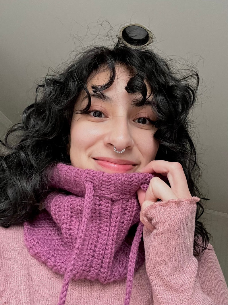 The Ribby Balaclava Crochet Pattern digital Balaclava Hood Crochet ...