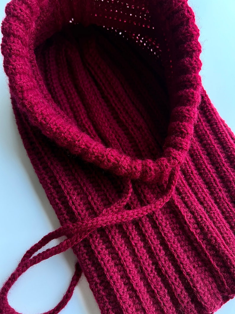 The Ribby Balaclava Crochet Pattern digital Balaclava Hood - Etsy