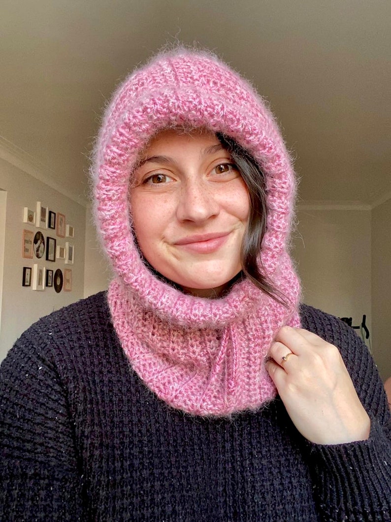 The Ribby Balaclava Crochet Pattern digital Balaclava Hood - Etsy