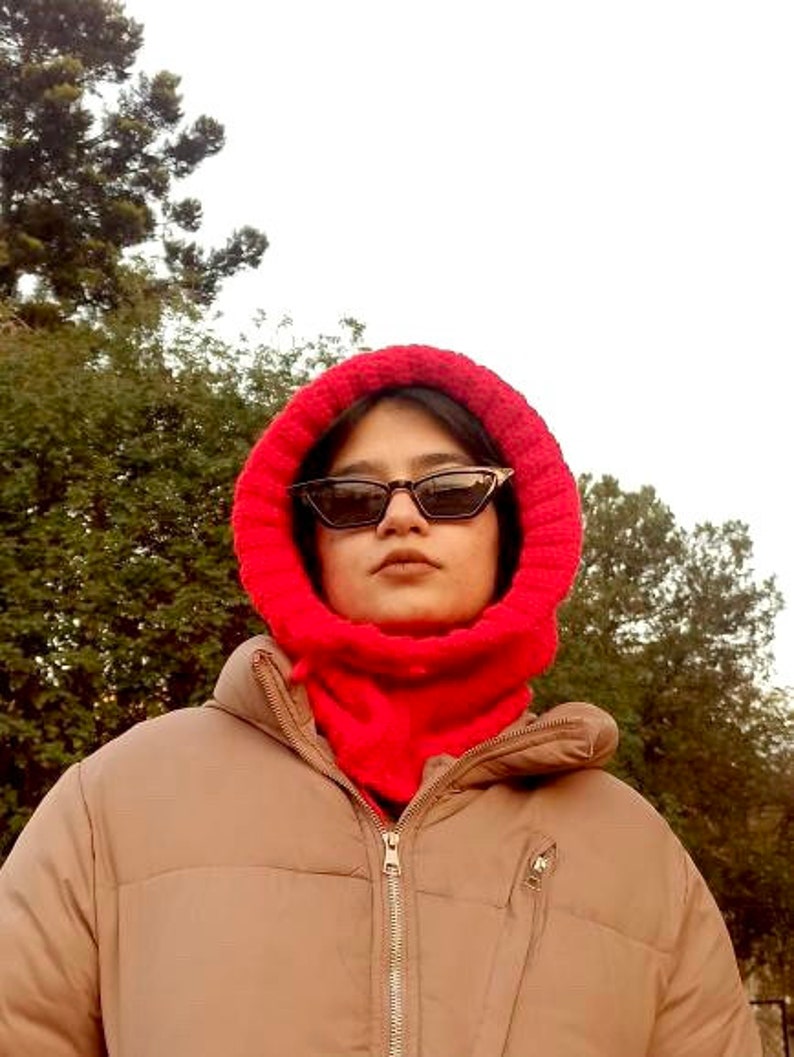 The Ribby Balaclava Crochet Pattern digital Balaclava Hood - Etsy