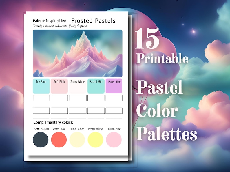 15 Dreamy Pastel Color Palettes for Creative Projects – Printable Color ...
