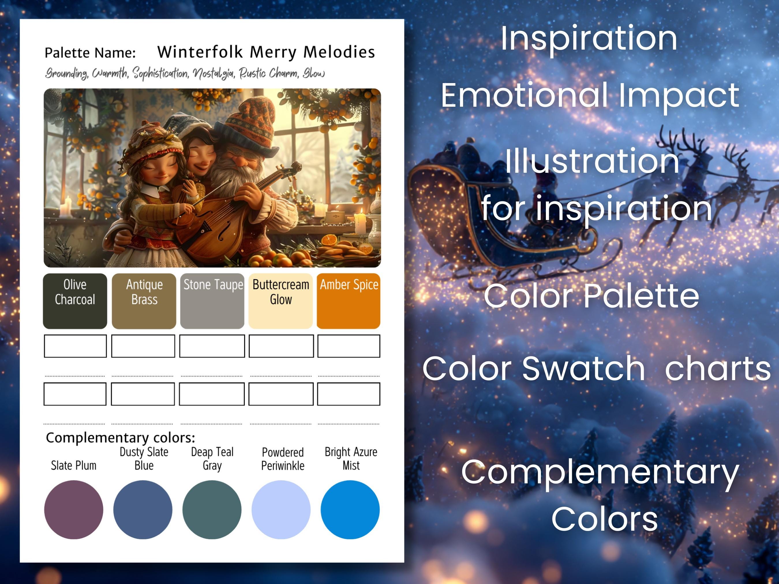 Christmas Color Palette Bundle | Holiday Color Schemes for Adult ...