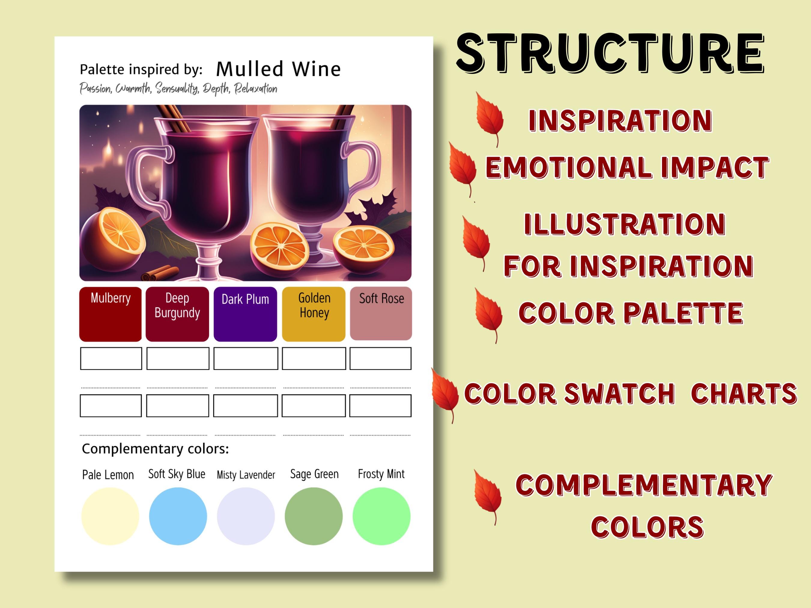 15 X Autumn Color Palette: Printable Color Scheme for Cozy Coloring ...