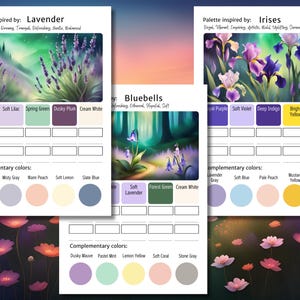 15 Enchanted Color Palettes for Floral Coloring Pages & Crafts ...