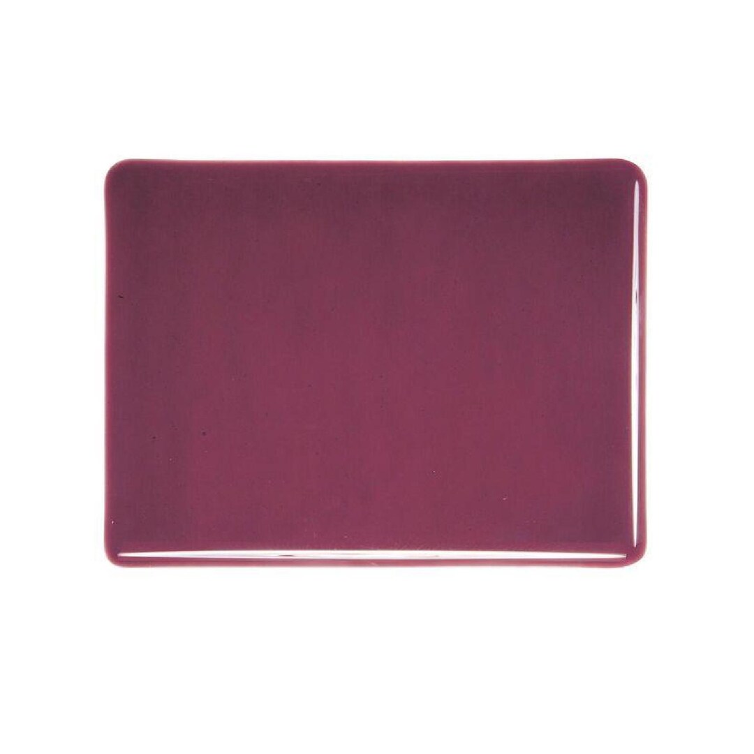 5x5inch COE90 Deep Plum Transparent Bullseye Fusible Glass Sheet Dbl ...