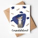 Congratulations Graduation Card Cute Cat Graduation Greeting Card, Cat ...